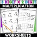 3 Digit by 2 Digit Multiplication Worksheets With and Without Grids - Etsy