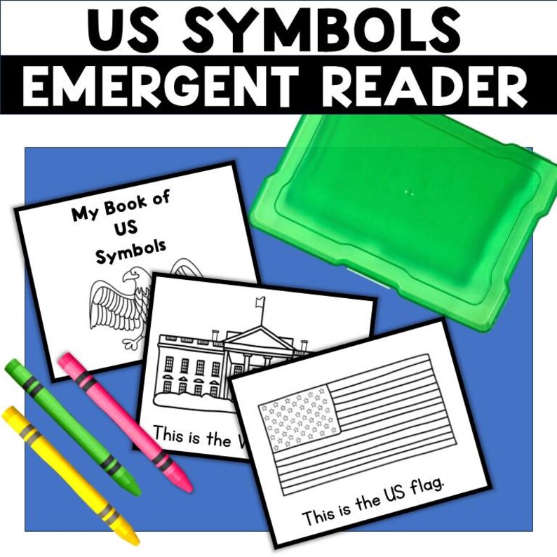 US Symbols Worksheets and Activity for Kindergarten First Grade Social ...