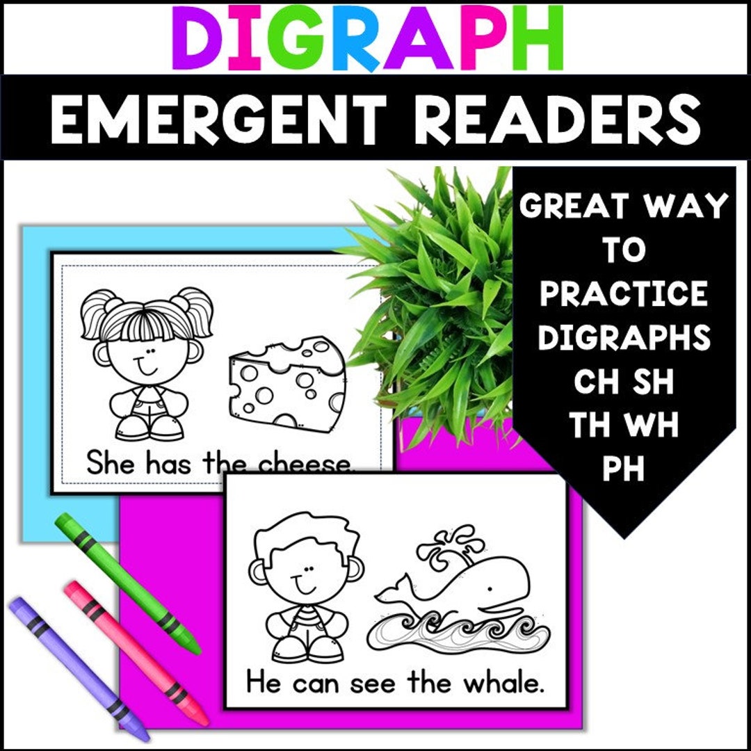 Decodable Readers With Digraphs Consonant Books - Etsy
