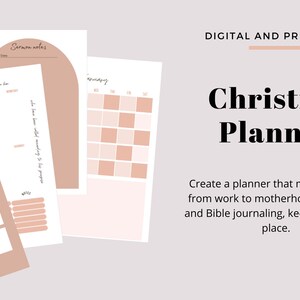 Printable Christian Planner, Christian Digital Planner, Printable ...