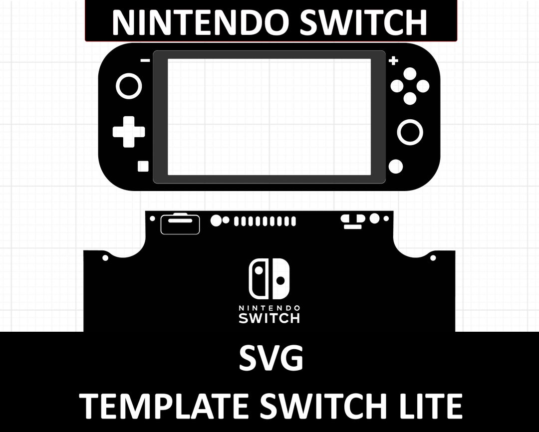 Ns Switch Lite Digital Template SVG Digital Download - Etsy UK