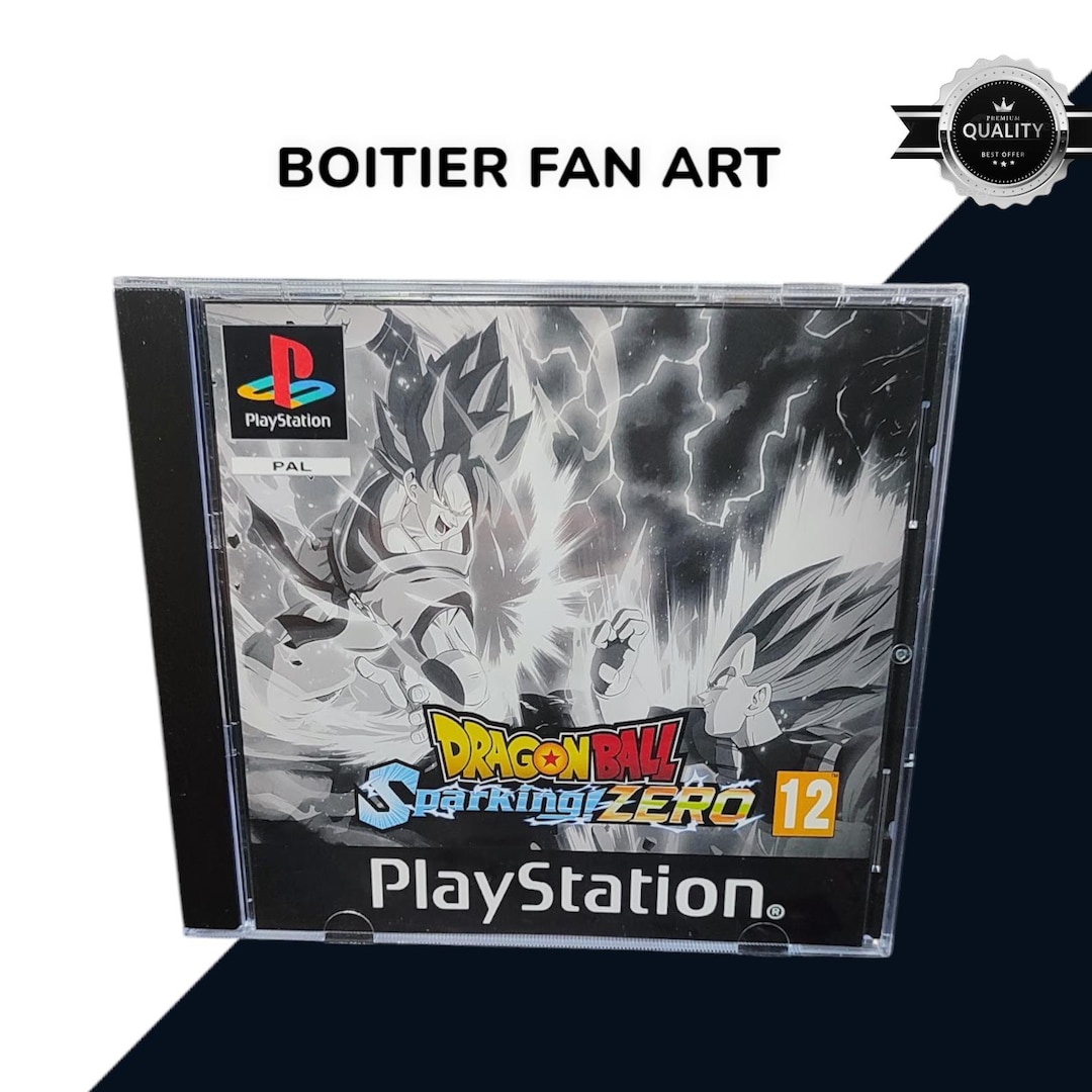 Dragon Ball Sparking Zero PS1 Edition Fan Art Case Retro Gaming Tribute ...