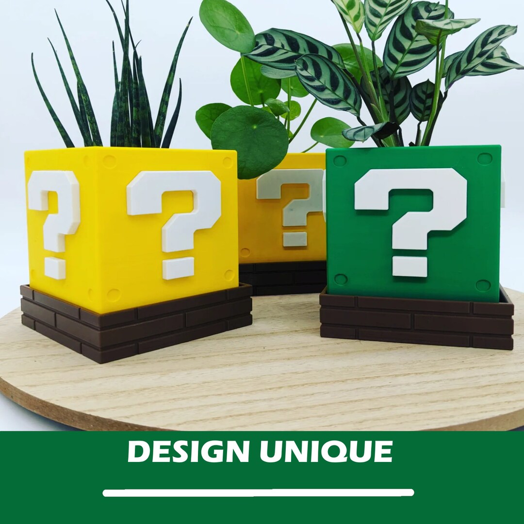 MARIO Nintendo Flower Pot Customizable Ideal Gifts - Etsy
