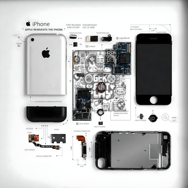 iPhone Teardown Template - Etsy