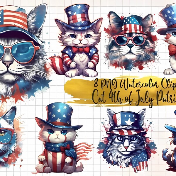 4th of July Clipart - Etsy