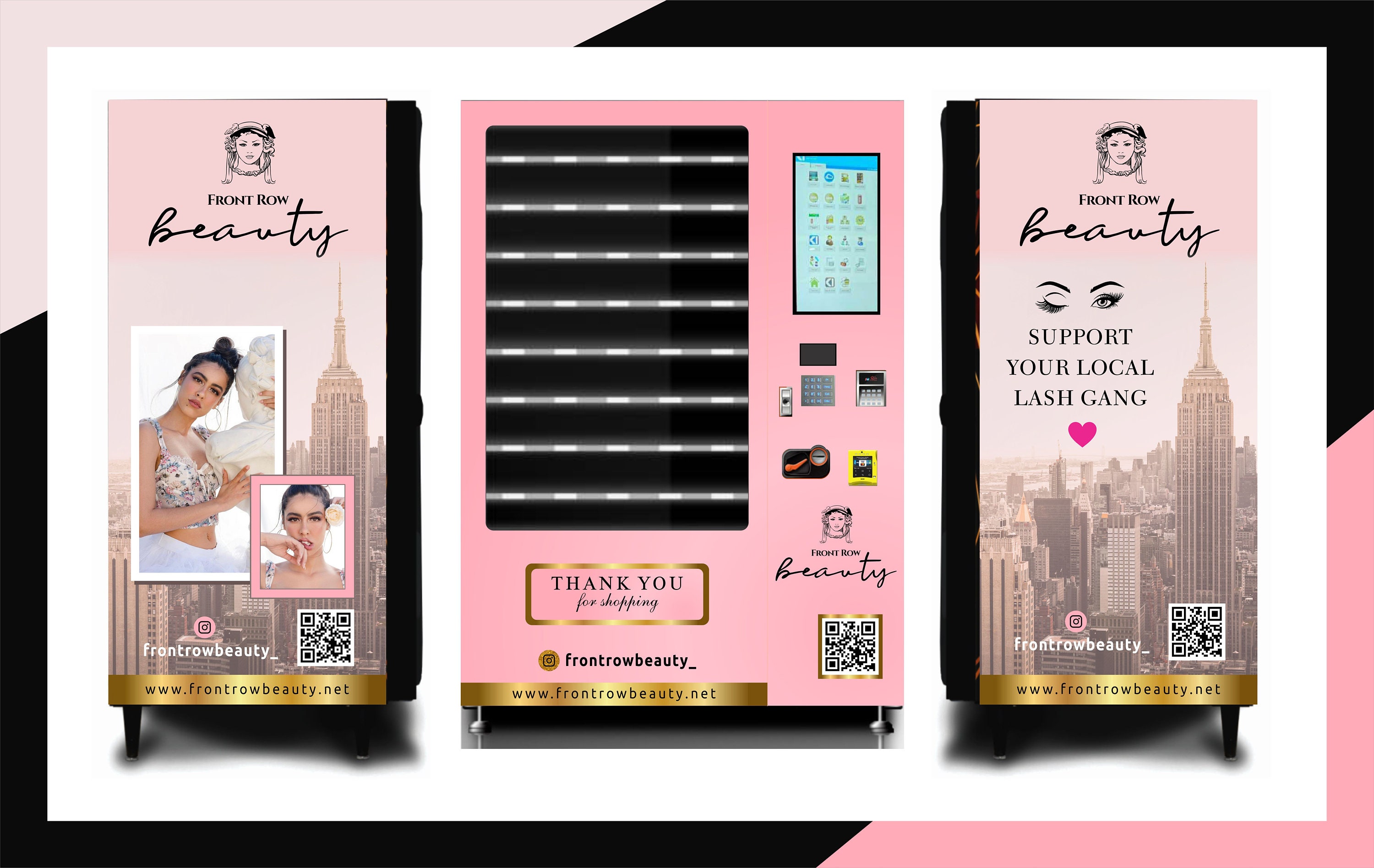 Lash and Hair Vending Machine Design | Beauty Vending Machine Design ...