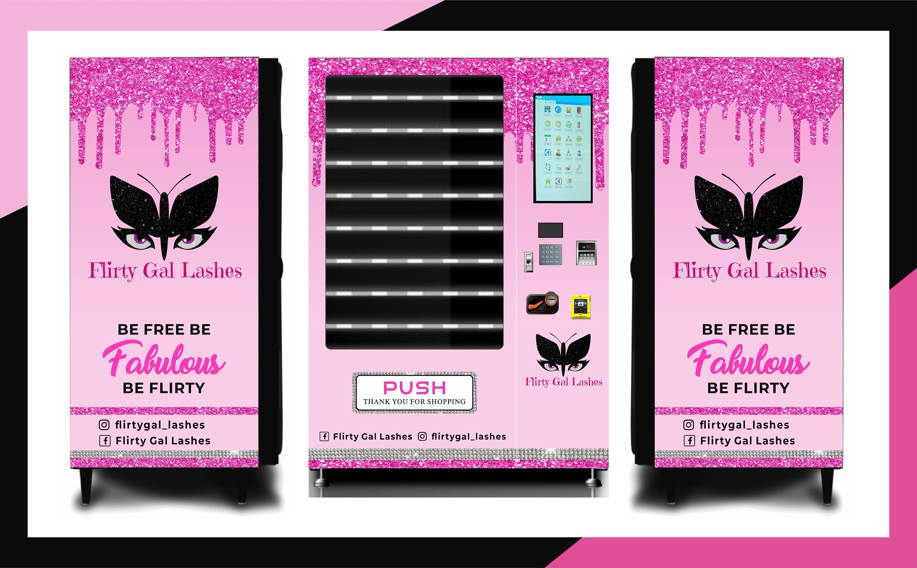 Glitters Vending Machine Design : Any Custom Design - Etsy
