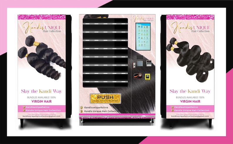 Custom Lash & Hair Vending Machine Design - Etsy