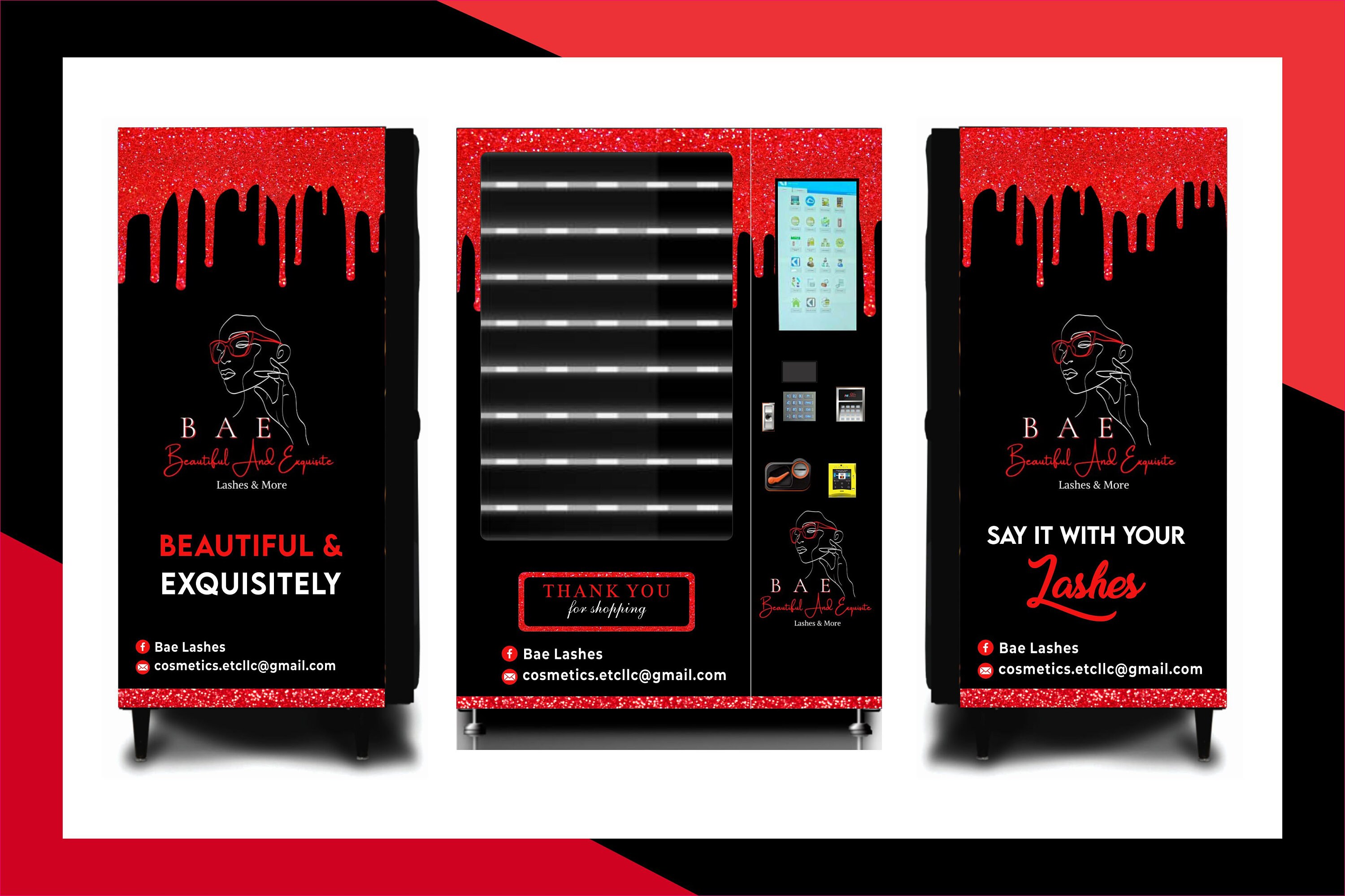 Glitters Vending Machine Design : Any Custom Design - Etsy