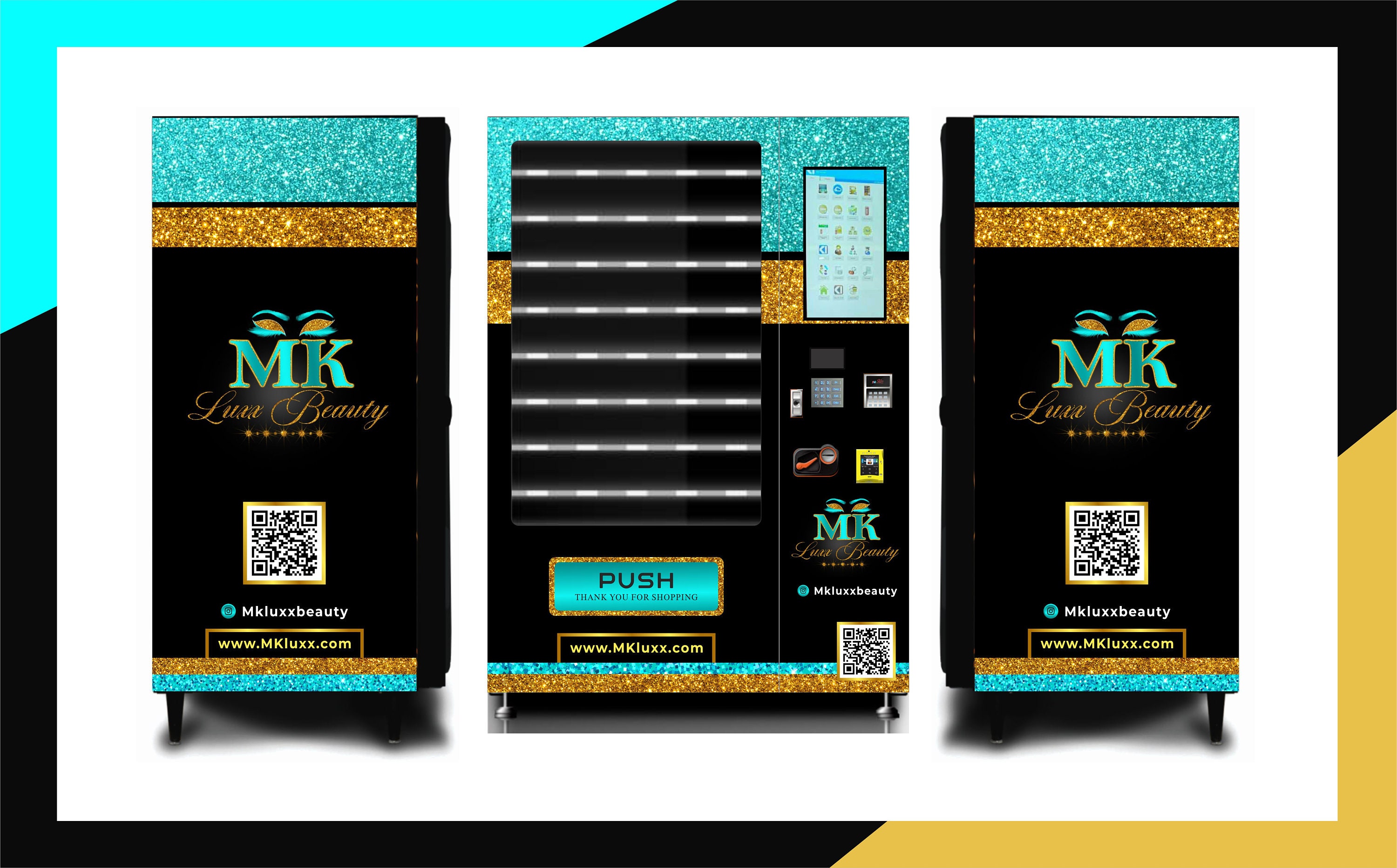 Custom Beauty Vending Machine Design | Lash & Hair - Etsy