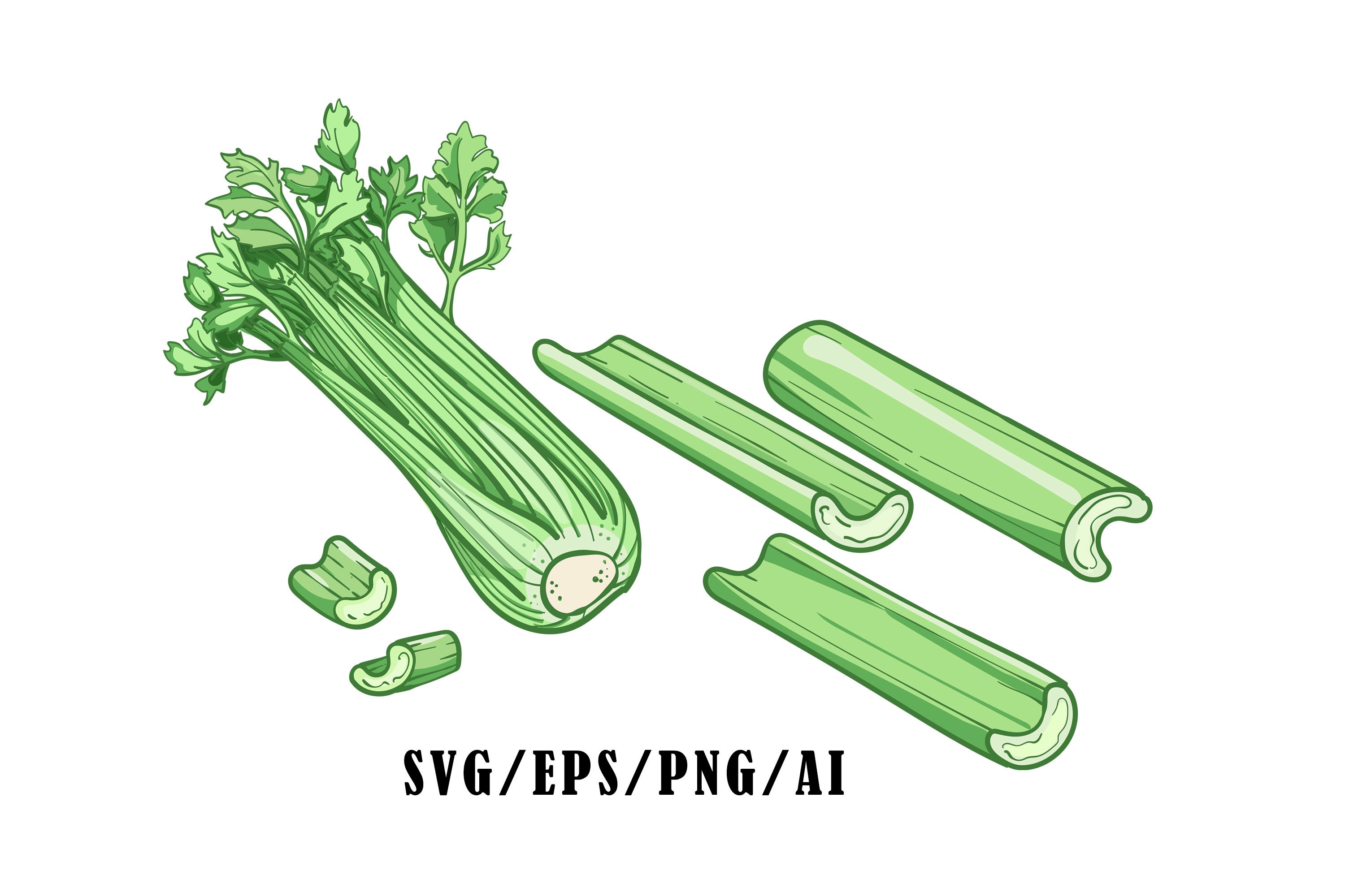 Celery Sticks Clipart