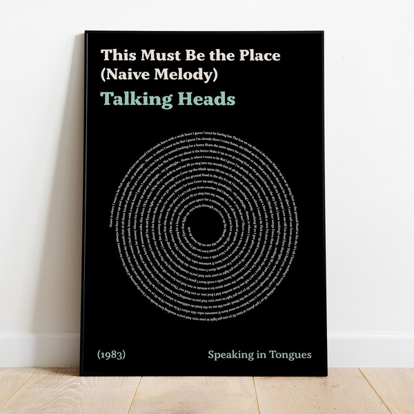 Talking Heads - Etsy