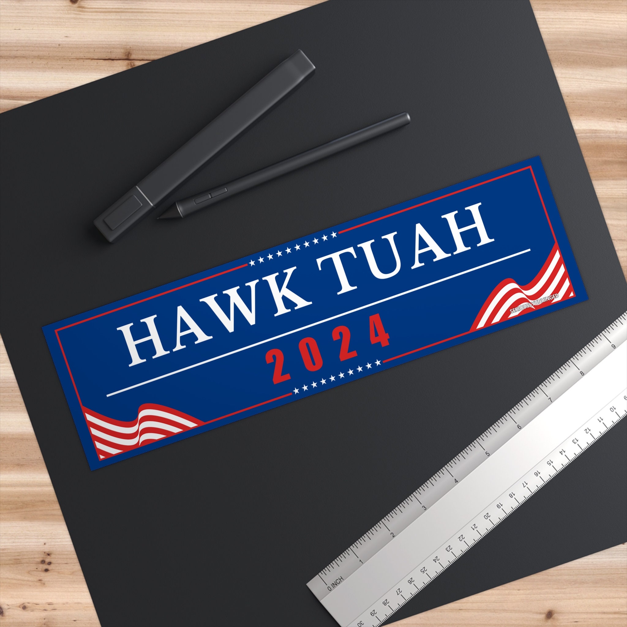 Hawk Tuah Bumper Sticker Meme Sticker Car Vinyl Decal Gift Funny Bumper ...