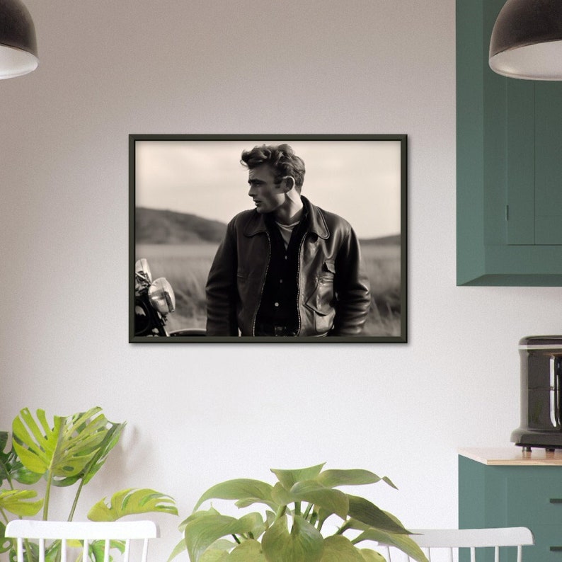 Framed James Dean Print Premium Matte Paper Metal Framed - Etsy