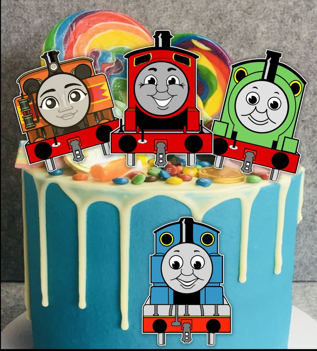 Thomas Tank Icake Topper Edible Icing Image Cut Outs Train - Etsy