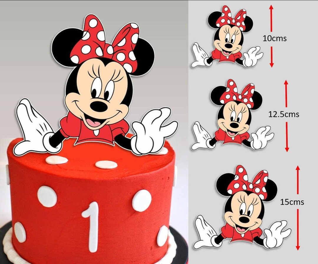 Minnie Mouse Edible Icing Cake Topper Image Party Decoration 544 - Etsy