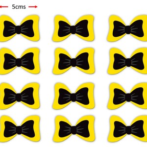 Emma Cupcake Toppers 12x Edible Bows Wafer Cupcake Picks Wiggles ...