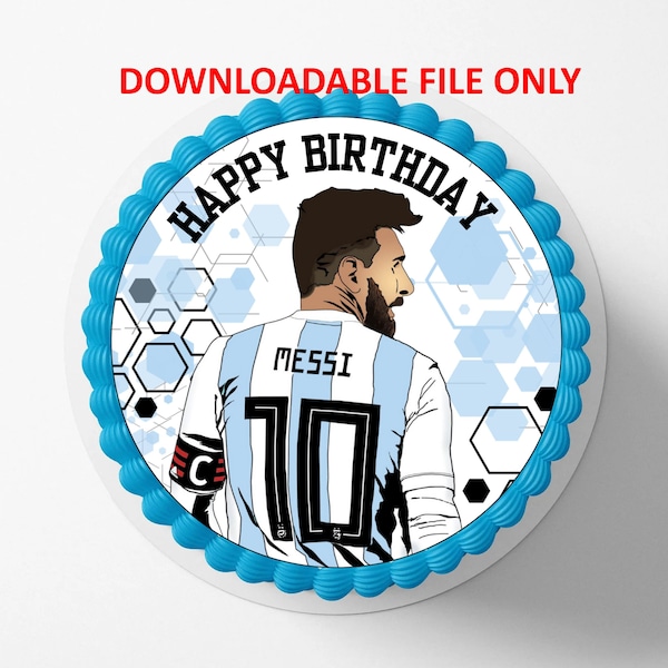 Messi Cake Topper - Etsy