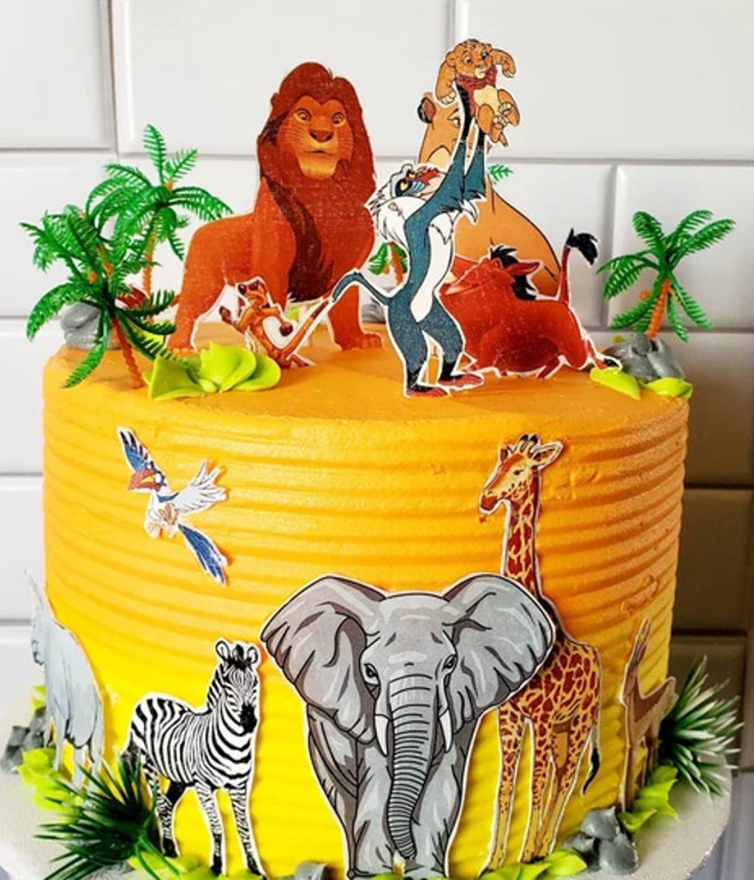Lion King Simba Edible Icing Cake Topper Image Birthday Cake Decoration ...