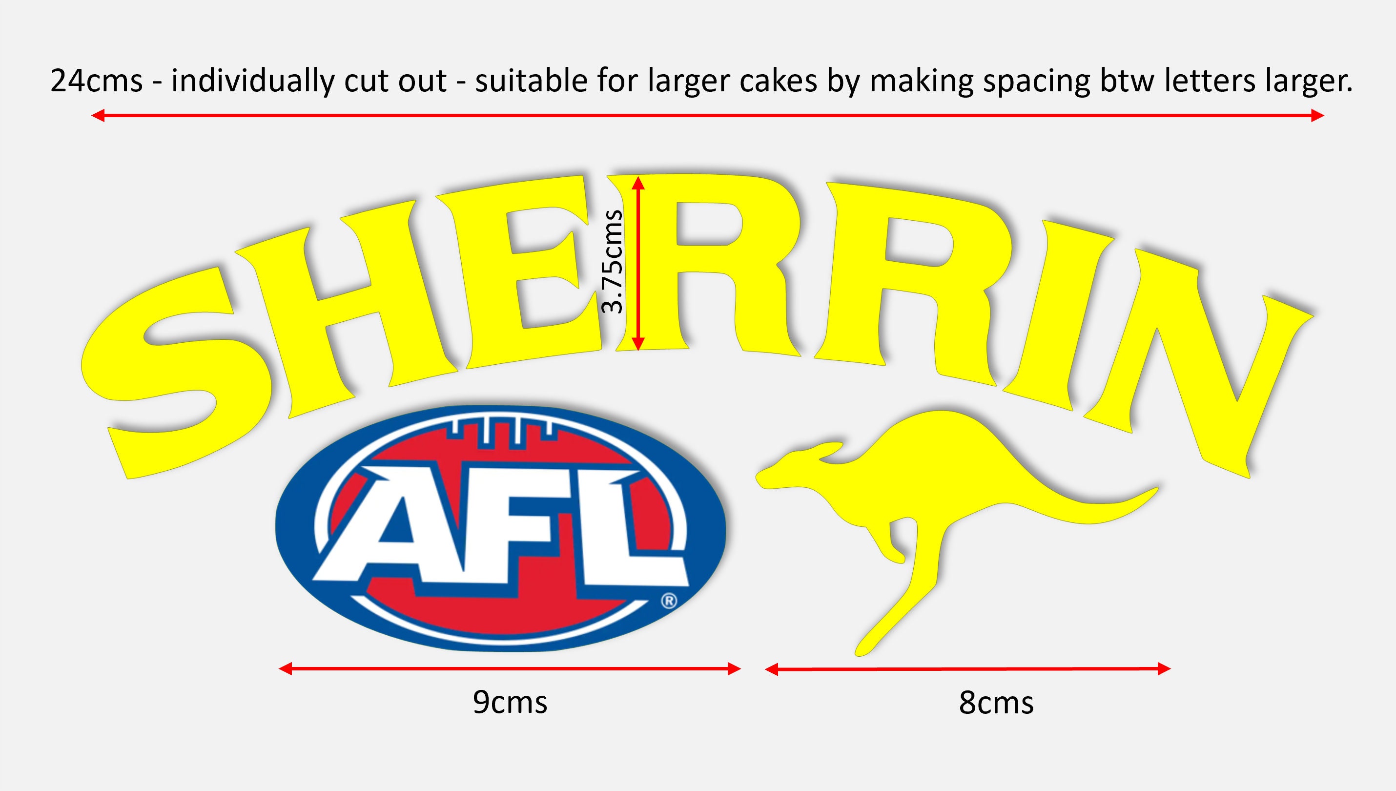 Football Logo Cake Topper Edible Icing Image Footy Birthday - Etsy ...