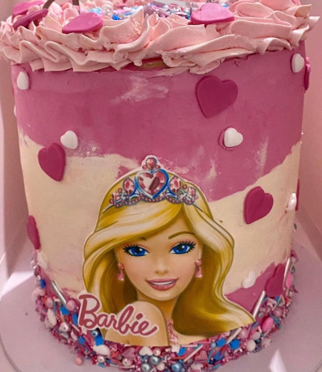 Barbie Princess Edible Cut Out Icing Cake Topper Decal Image - Etsy
