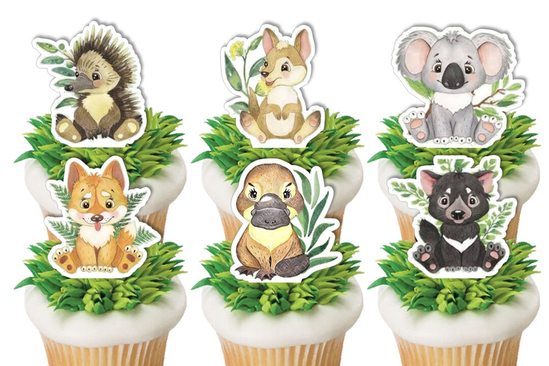 Australian Animals Cupcake Toppers Edible Wafer Images Cut Out ...