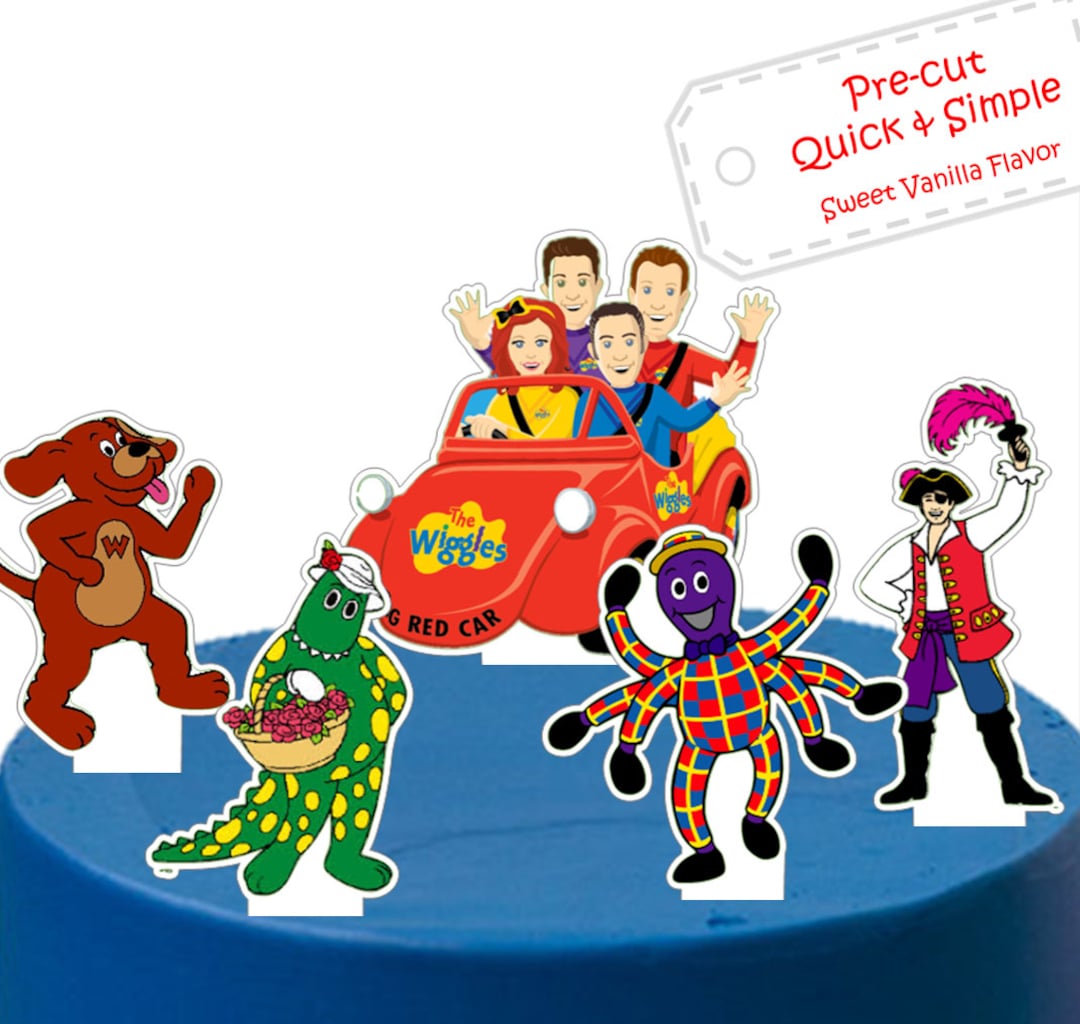 Wiggles Cake Topper Edible Wafer Cake Image Big Red Car Emma Cut Out ...
