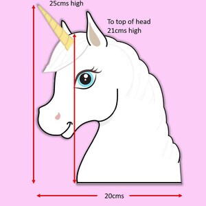 Unicorn Cake Topper Edible Icing Image Unicorn Head No Mane Cut Out 171 ...