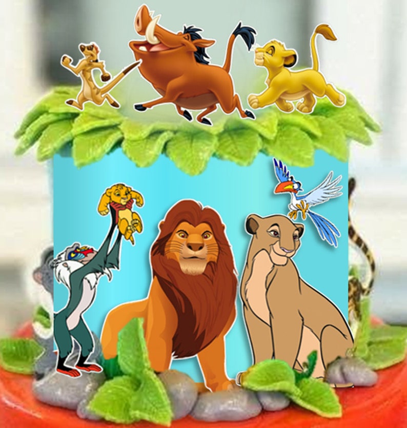 Lion King Cake Image Simba Edible Topper Icing Cake Topper - Etsy Australia