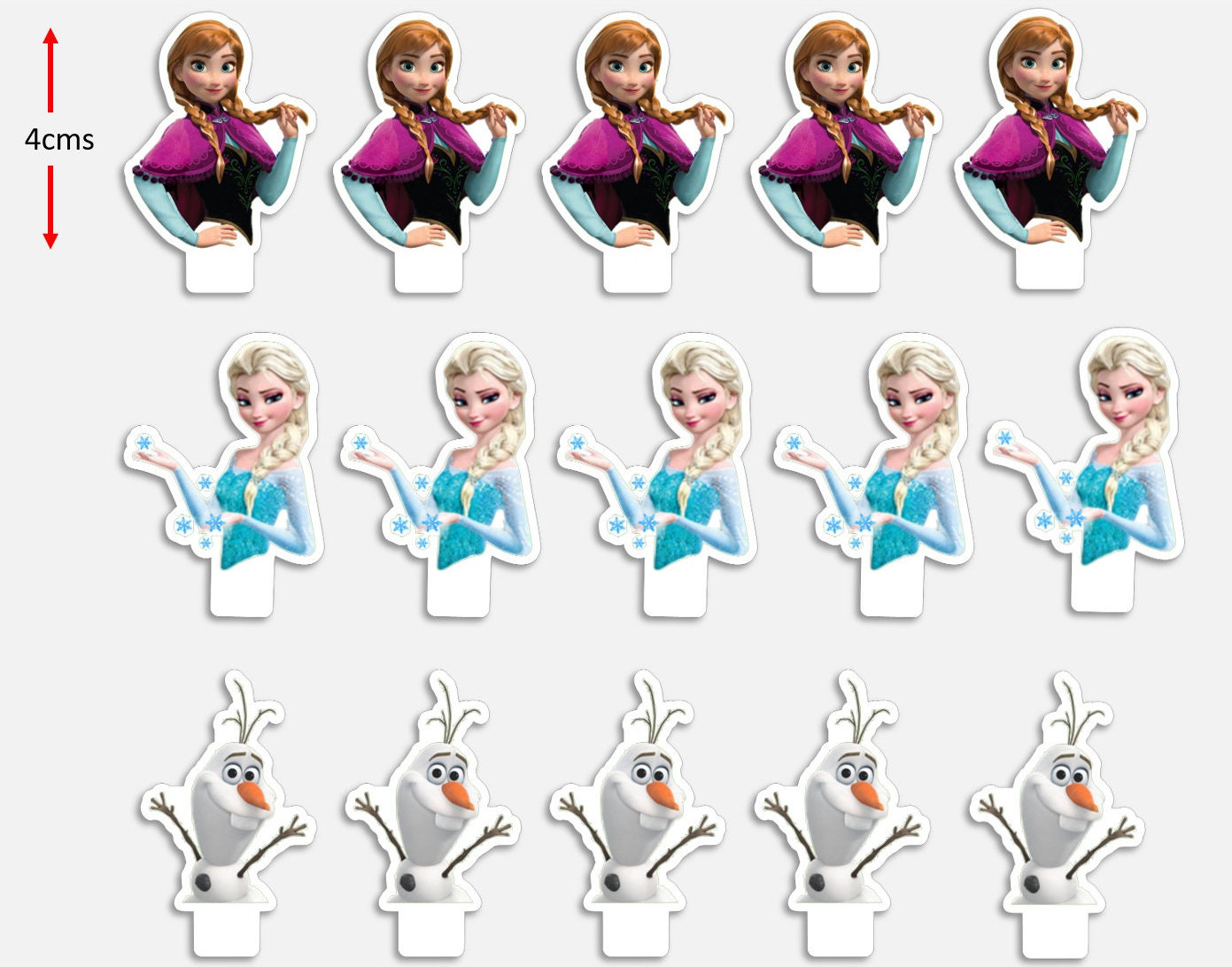 Elsa Cupcake Toppers Frozen Elsa Toppers Elsa Anna Olaf - Etsy