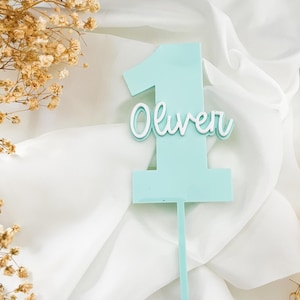 Custom Cake Topper. Age. Number. Personalized. Happy Birthday. Kids ...