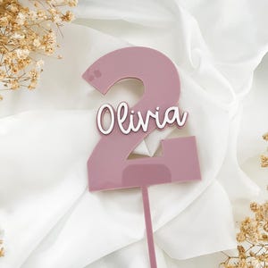 Custom Cake Topper. Age. Number. Personalized. Happy Birthday. Kids ...