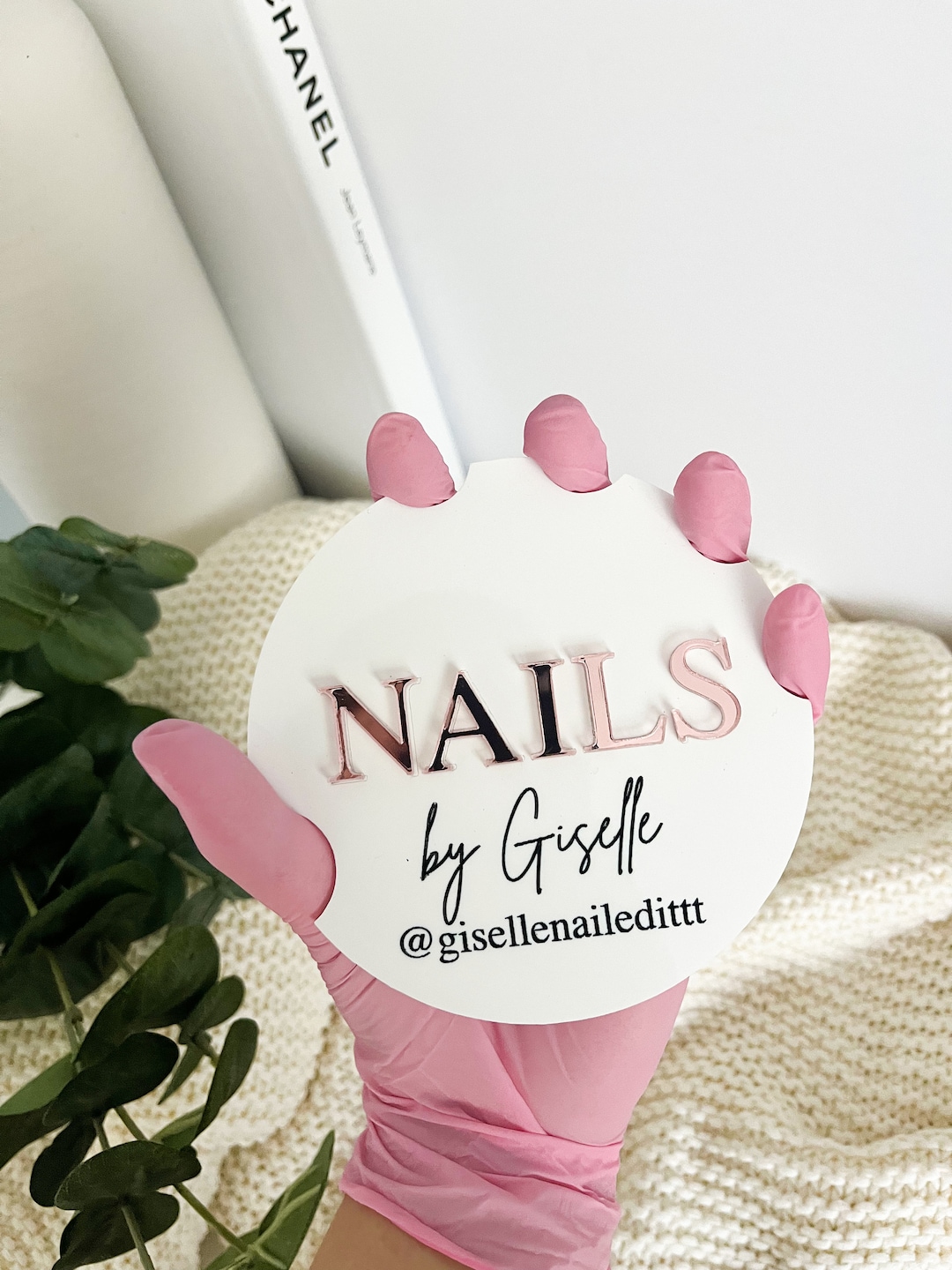 Nail Technician, Beauty Salon Prop, Nailfie Disc, Acrylic, Business ...