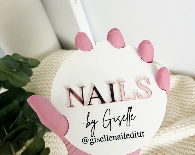 Customizable Acrylic Nailfie Disk: Enhance Manicure Photos & Nail Art ...
