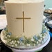 Cross Cake Charm Topper / Holy Communion / Mirrored Acrylic ...