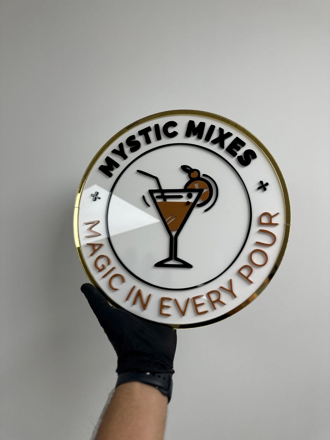 3D Acrylic Drink Station Sign – Custom Branding for Bars & Events - Etsy
