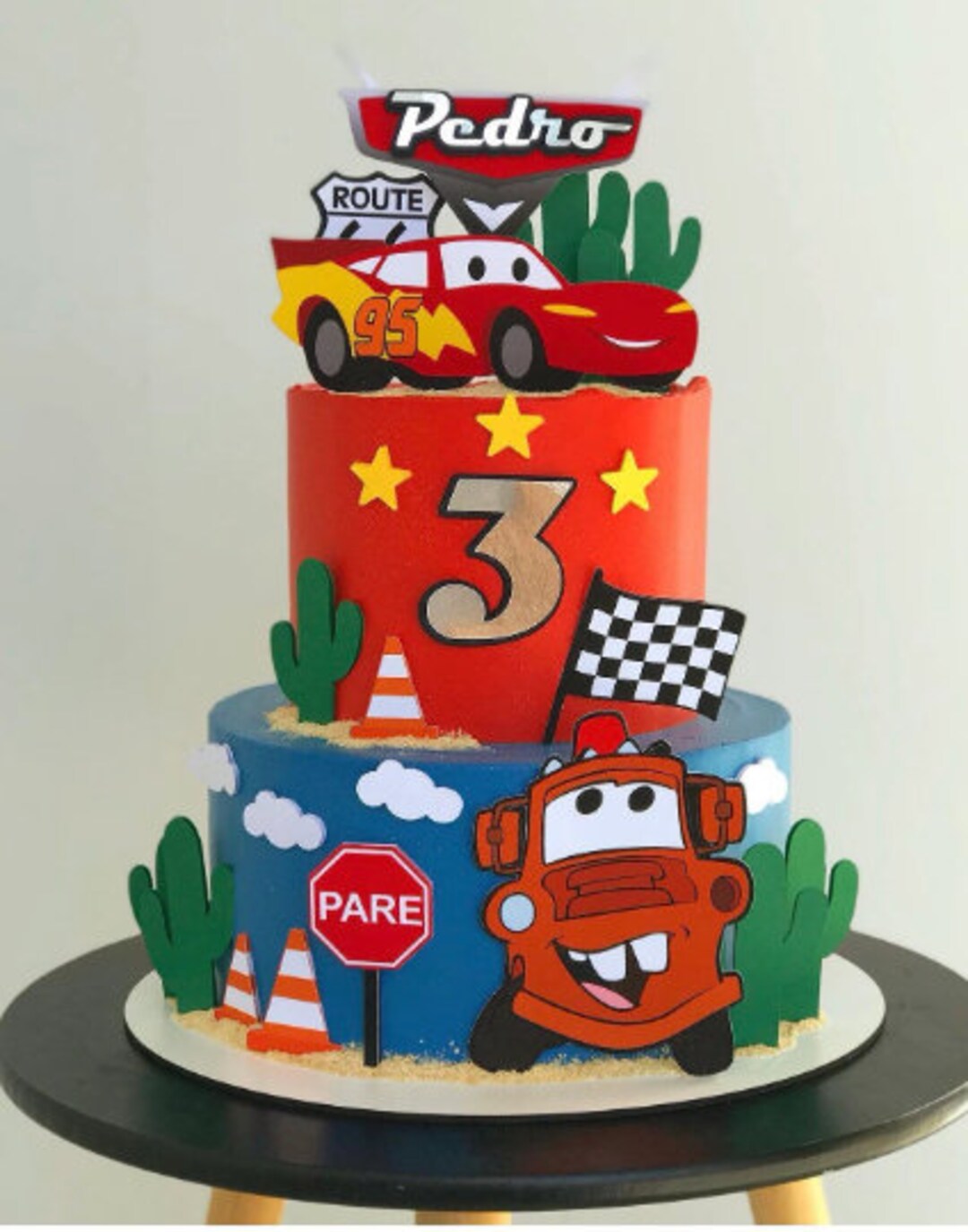Lightning Mcqueen Cake Topper / Cars Cake Topper / Cars - Etsy Canada