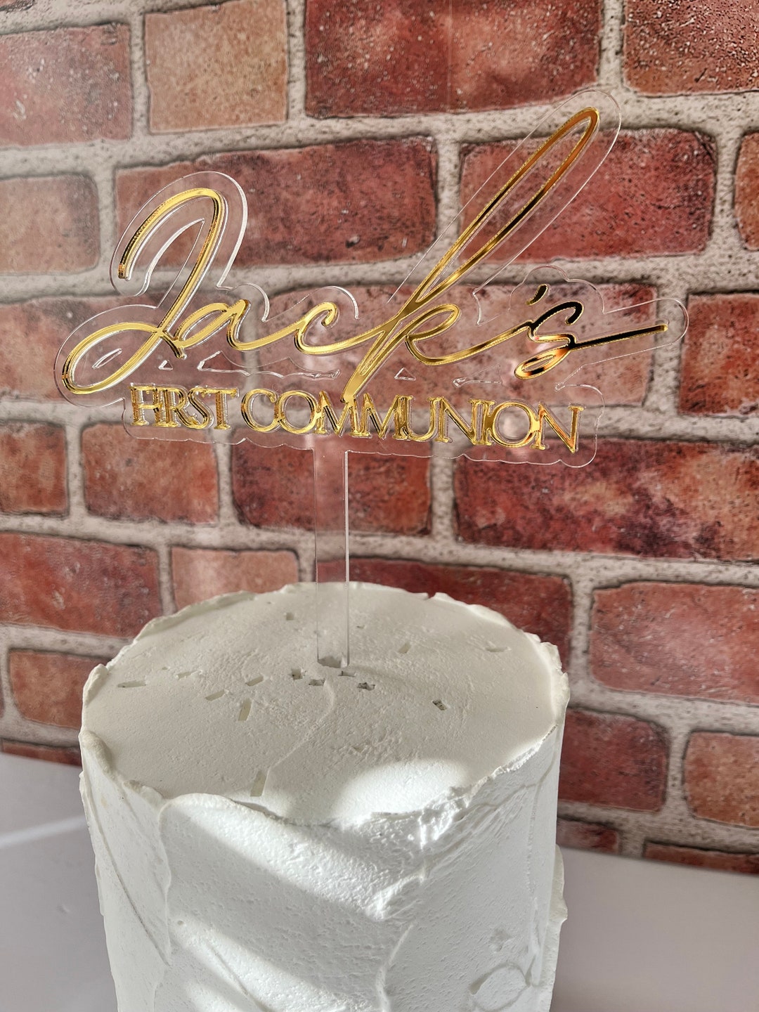 First Holy Communion Cake Topper Acrylic Holy Communion Decorations ...