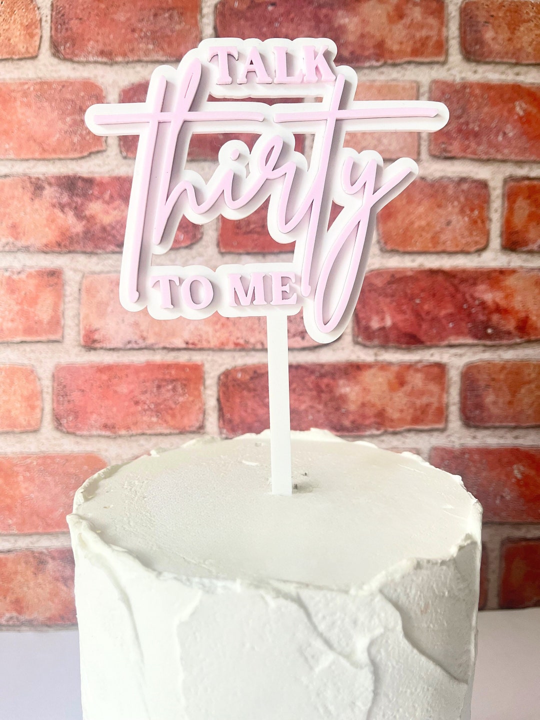 Talk 30 to Me Cake Topper | Talk Thirty to Me | 30th Birthday | 30th ...