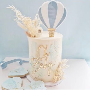 Oh Baby Acrylic Cake Name Tags Cake Charms for Baby Shower - Etsy