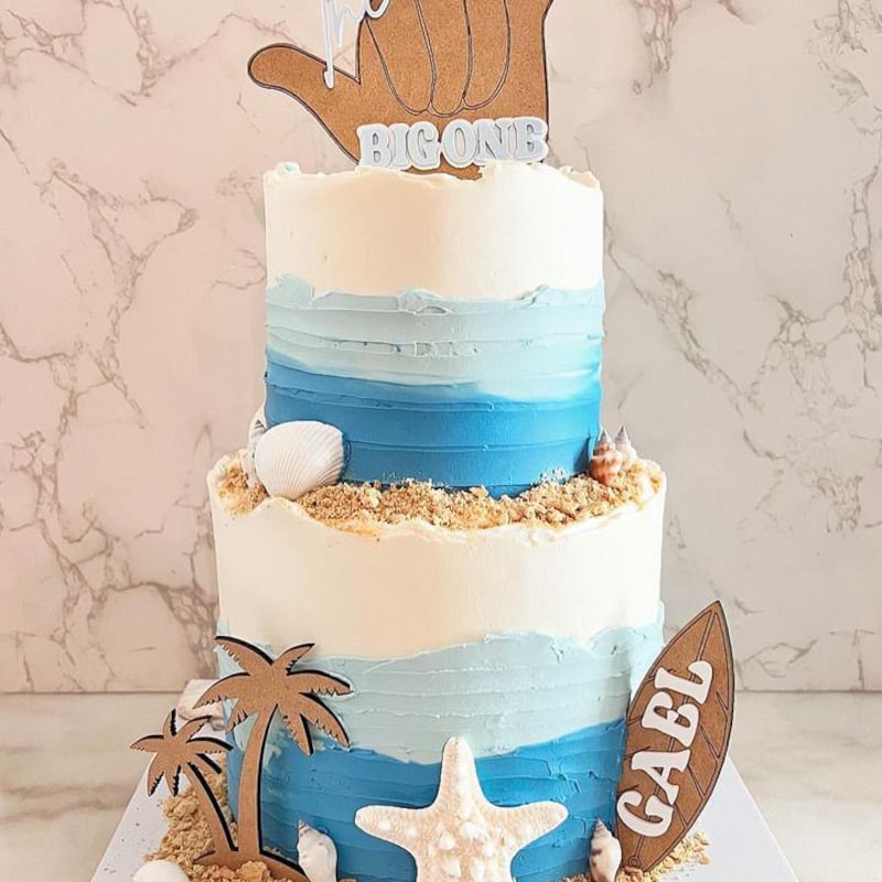 Surfing Cake Topper - Etsy