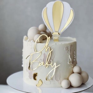 Oh Baby Acrylic Cake Name Tags Cake Charms for Baby Shower - Etsy