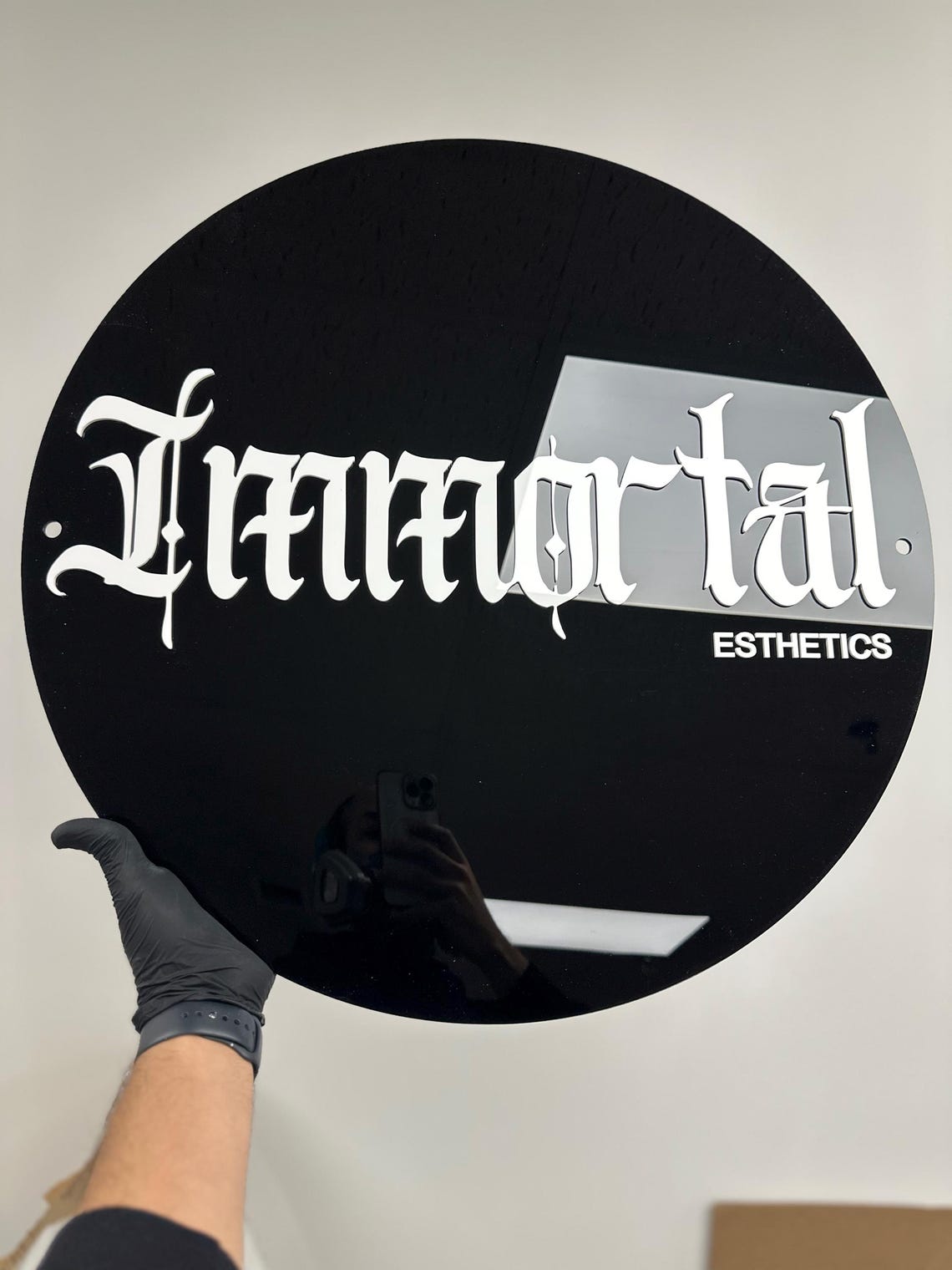 Modern Tattoo Studio Sign – Custom Acrylic Logo for Wall or Reception ...