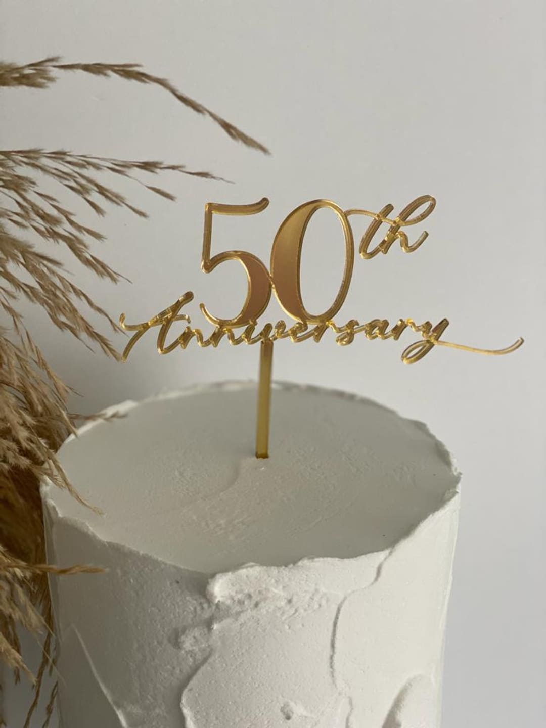 50th Cake Topper/ Anniversary Cake Topper / Wedding Cake Topper 60th ...