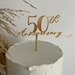50th Cake Topper/ Anniversary Cake Topper / Wedding Cake Topper 60th ...