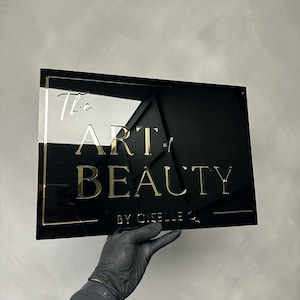 Rectangular Acrylic Sign | Custom Business Logo | Acrylic Office Sign ...