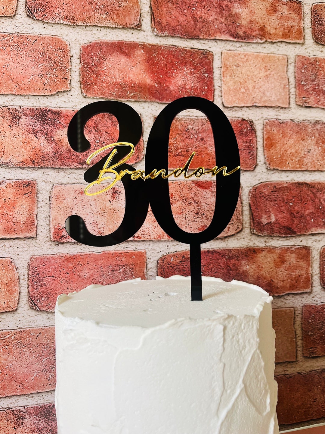 30 Cake Topper Birthday Thirty Cake Topper 30th Cake Ideas Gold Happy ...