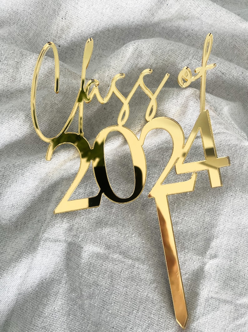2024 Custom Graduation Cake Topper, Class of 2024, 2024 Graduation Cake ...