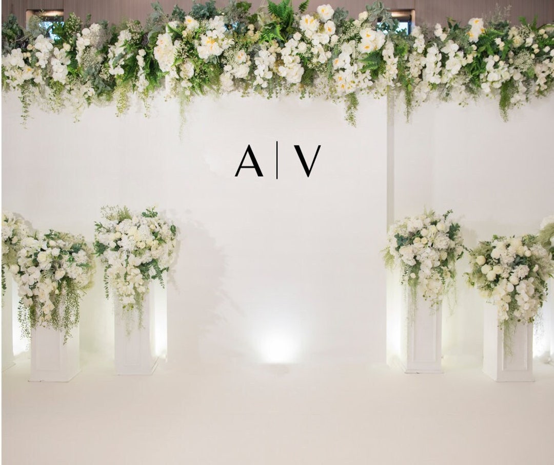 Initials Sign, Wedding Backdrop Sign - Etsy