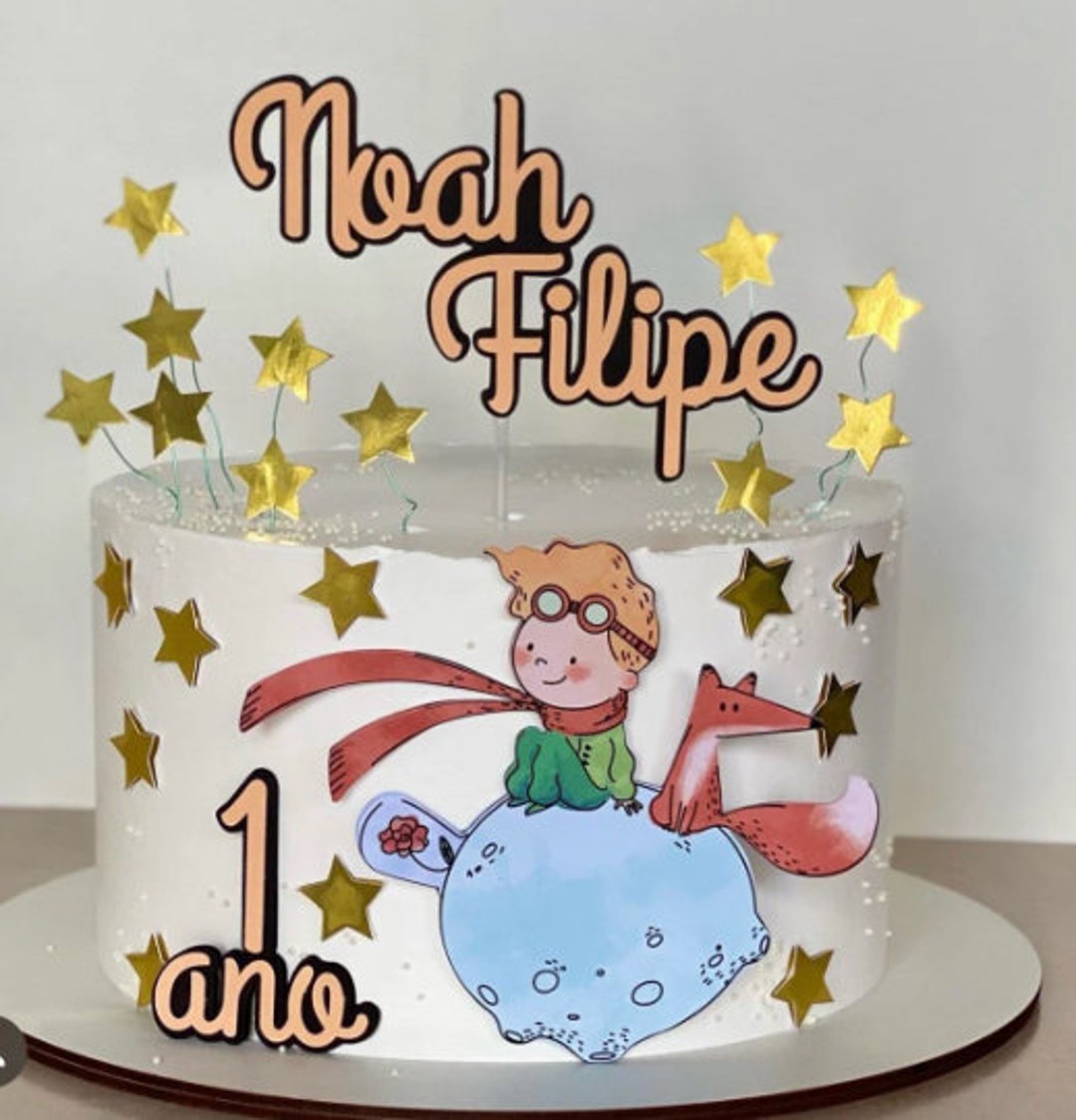 The Little Prince Cake Topperlittle Prince and Fox Cake - Etsy